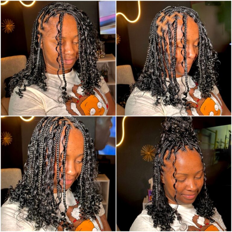 60 Small Bohemian Knotless Braids: Simply Mesmerizing!