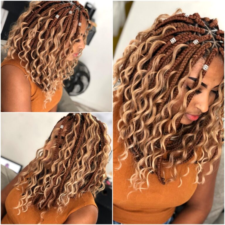 60 Small Bohemian Knotless Braids: Simply Mesmerizing!