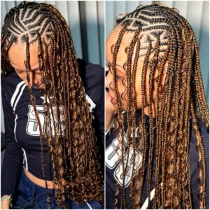 60 Small Bohemian Knotless Braids: Simply Mesmerizing!