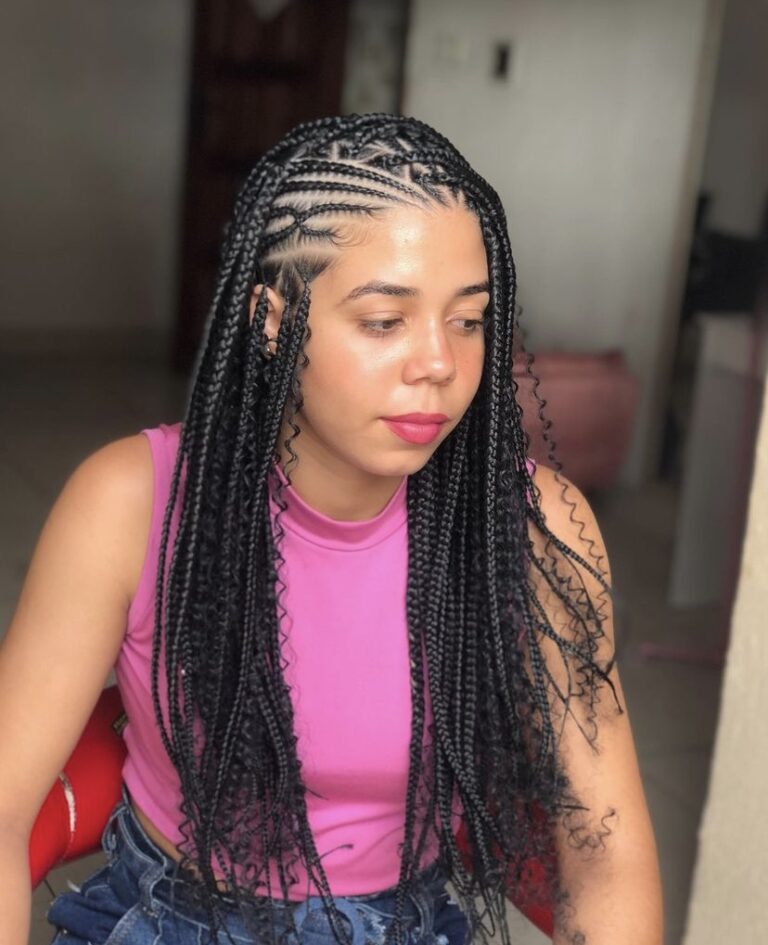 50 Breathtaking Medium Knotless Braids You’ll Love [2025]