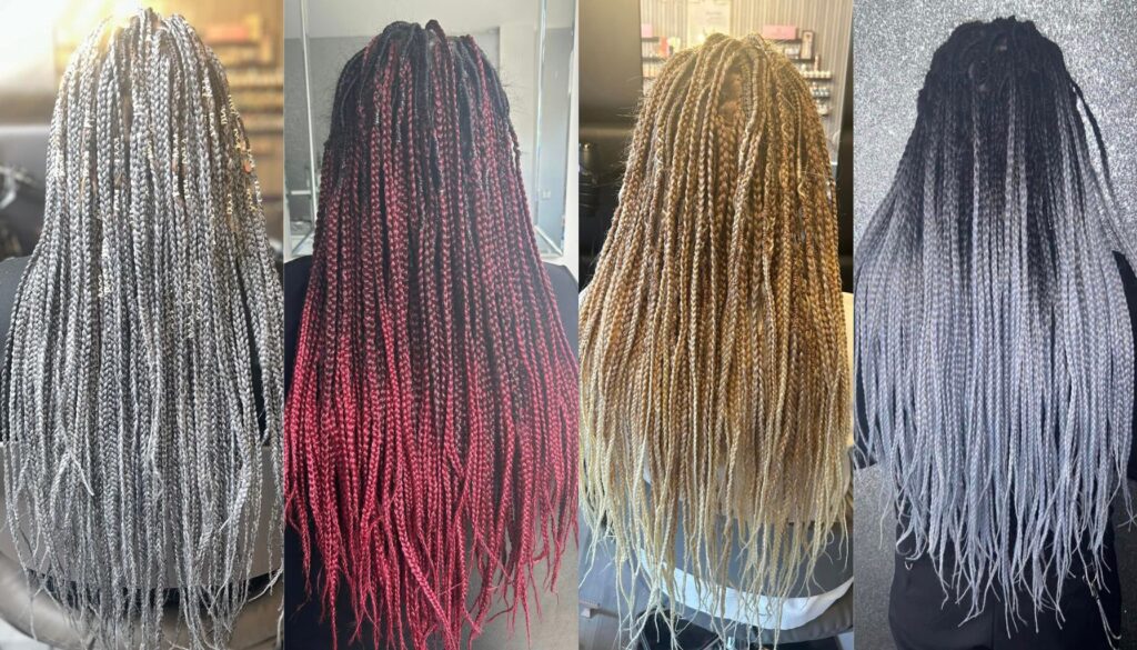 55 Eye-Catching Box Braids With Vibrant Colors [+ Vids 2024]