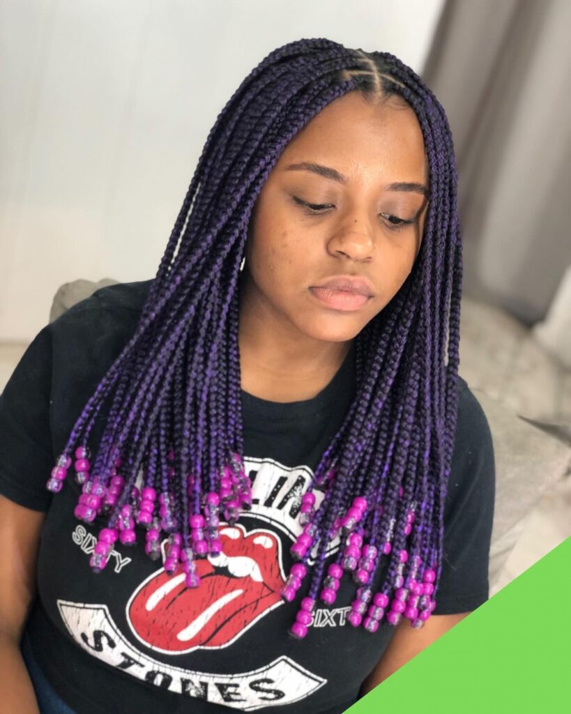 55 Eye-Catching Box Braids With Vibrant Colors [+ Vids 2024]
