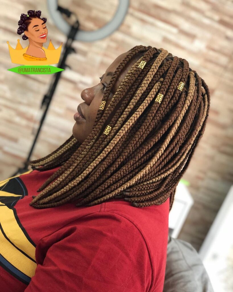 55 Eye-Catching Box Braids With Vibrant Colors [+ Vids 2024]